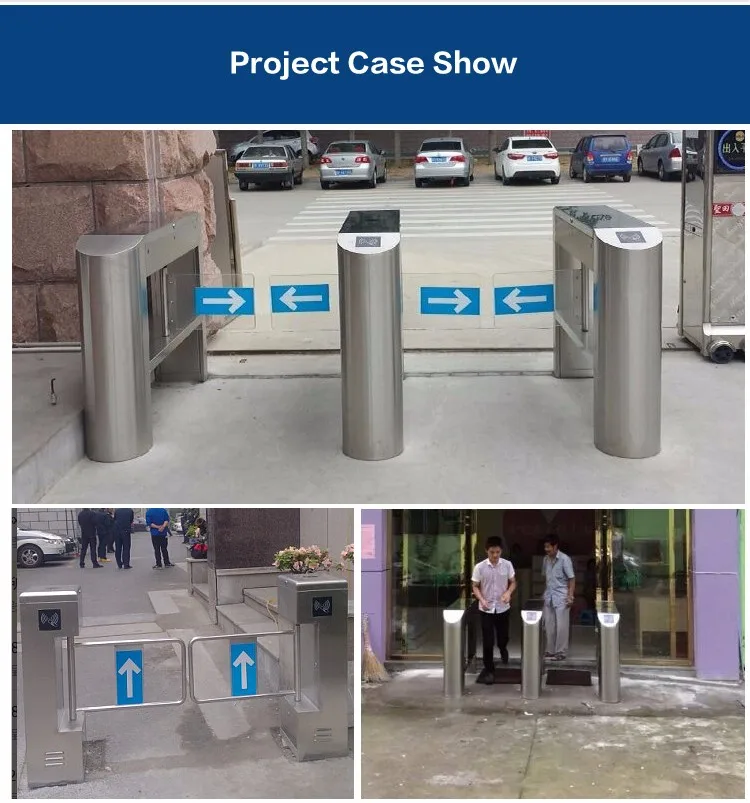 Swing Gate Full Automatic Supermarket Entrance Stainless Steel New ...