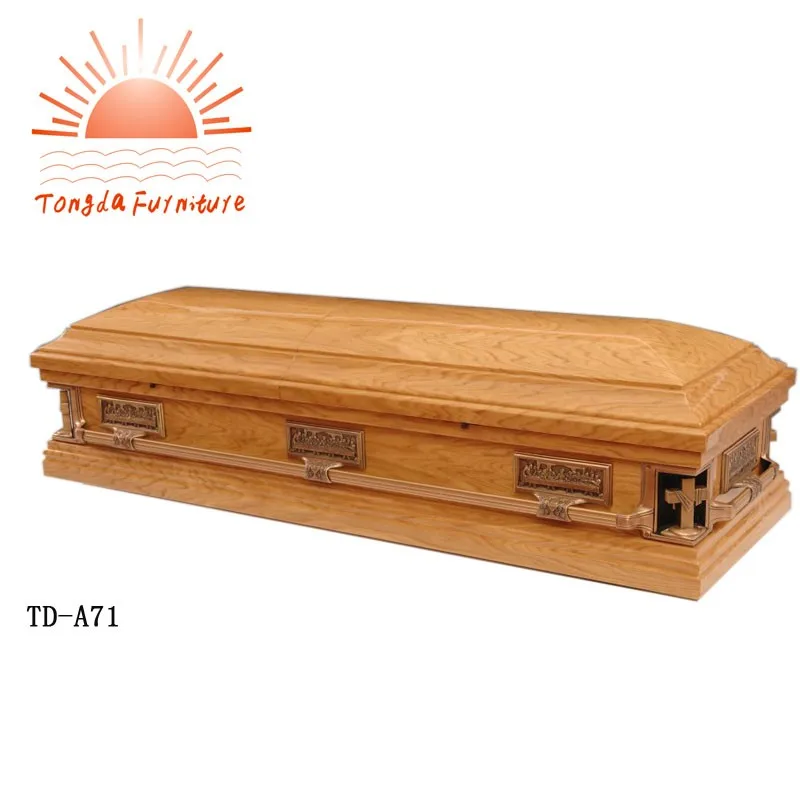 TD-A71 Funeral Equipment - Corrugated Coffin with Wood Lining