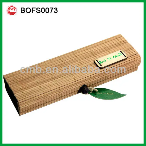 NATURE BAMBOO PENCIL CASE SET - Perfect Gift or Promotion
