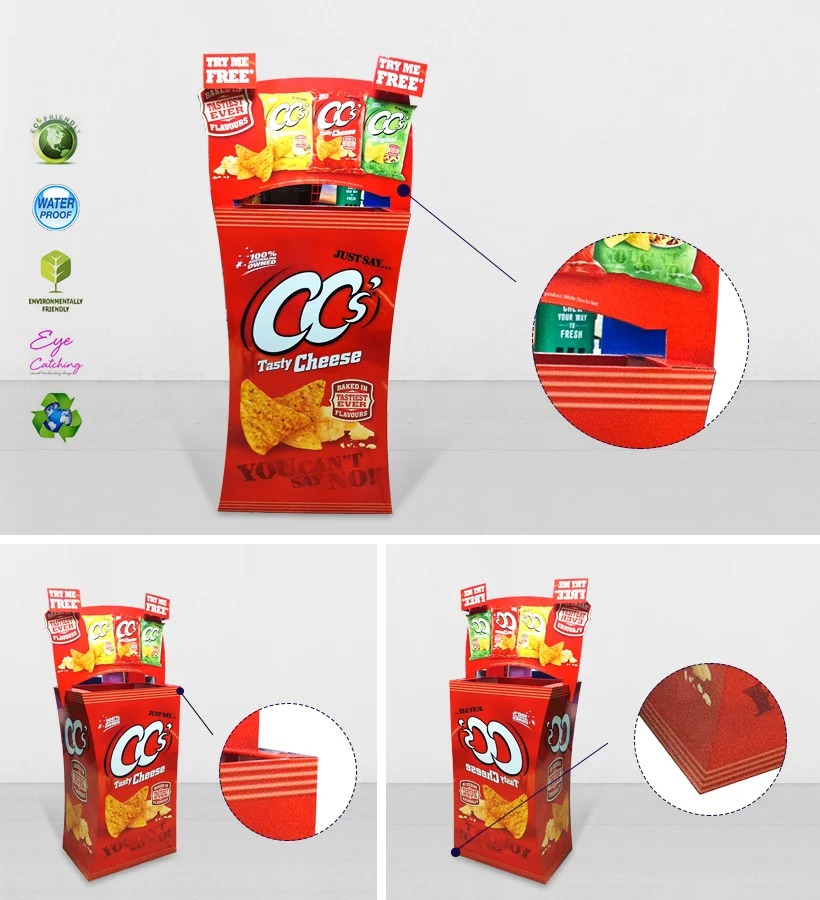 POP Advertising Display Cardboard Retail Dump Bin
