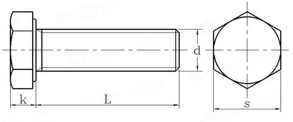 Gb/t 5783 全螺纹碳钢六角头螺栓螺母 Din933 Din931 Din934 M10 - Buy 六角头螺栓螺母 Din933 Din931 Din934，六角螺栓，m10 ...