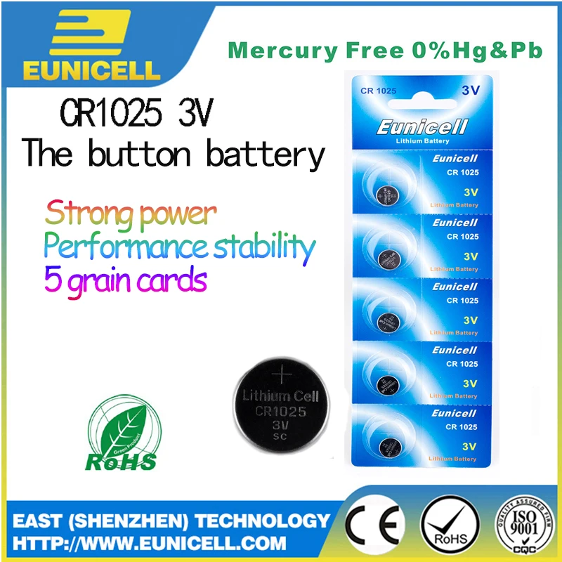 Cr1025 3v Button Cell Battery Pins/tabs - Buy Cr1025 3v Button Cell ...