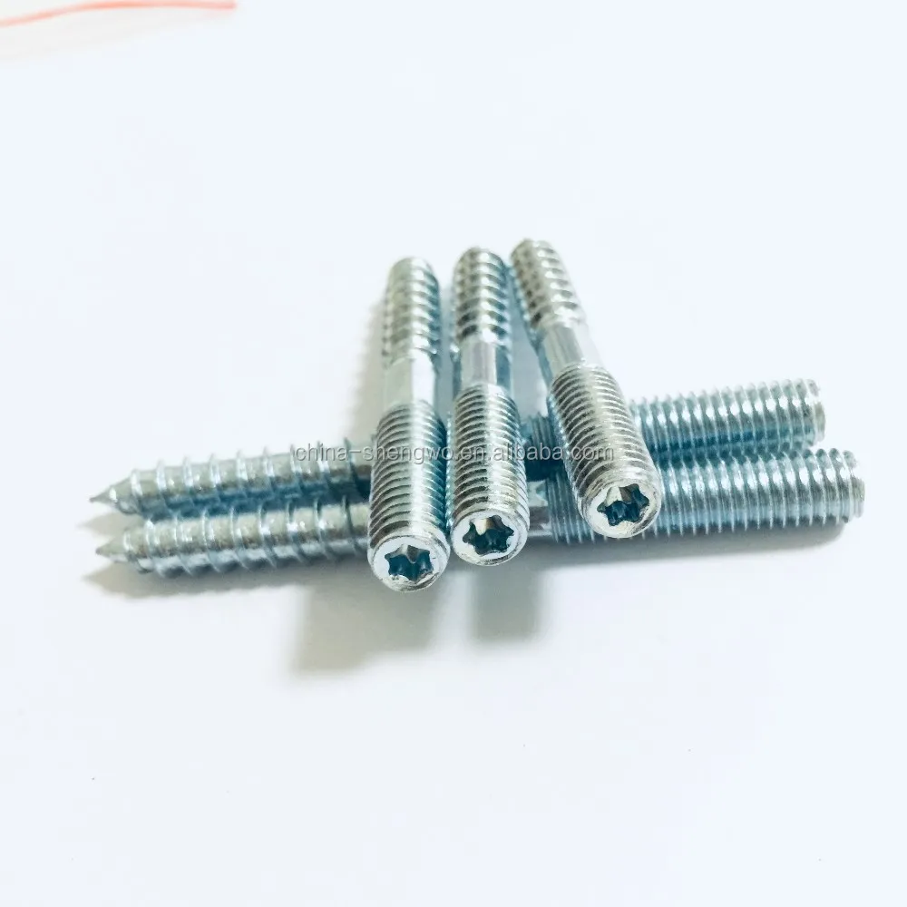Double Head Threaded Hanger Bolt Screw| Alibaba.com