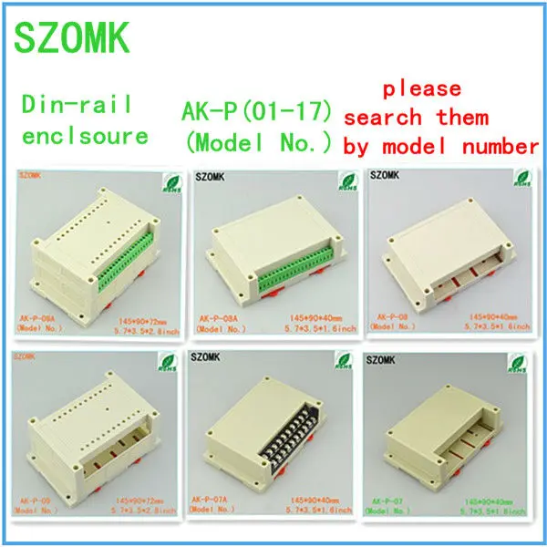 Plastic Din Rail Enclosures Control Box For Industry Instrument - Buy ...