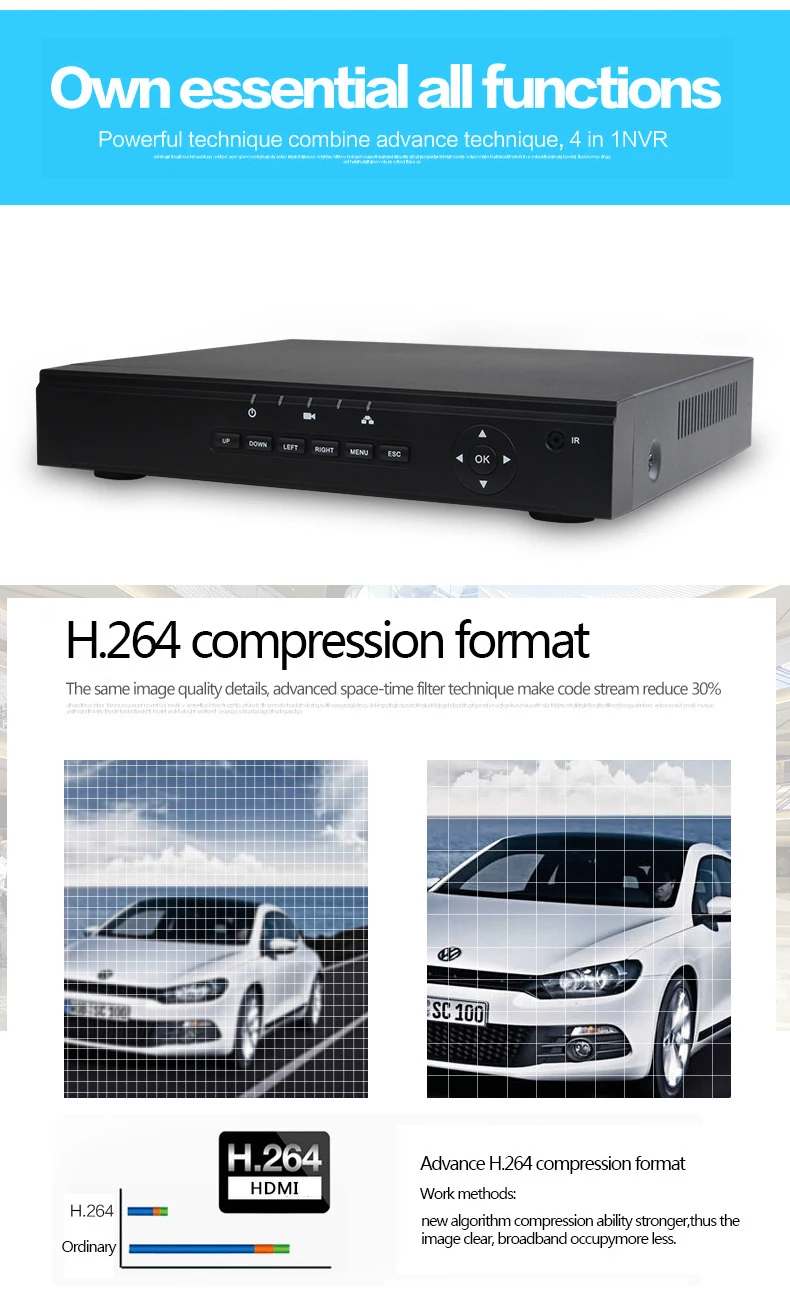 8 Channel Full HD CCTV POE NVR - Real Time Recording