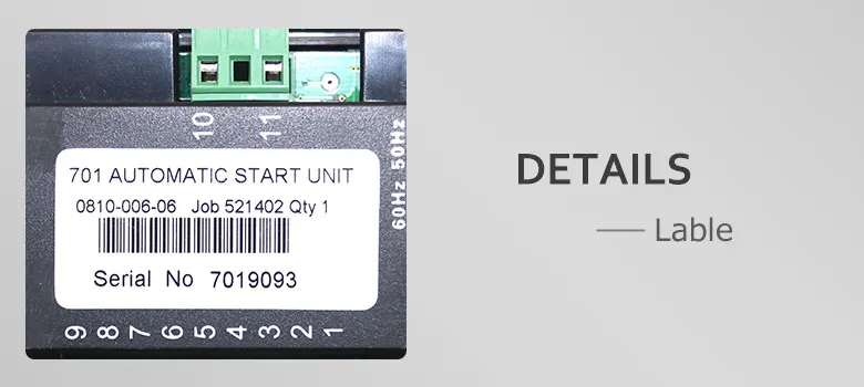 Dse Generator Control Module 701 Key Start Genset Control Module - Buy ...