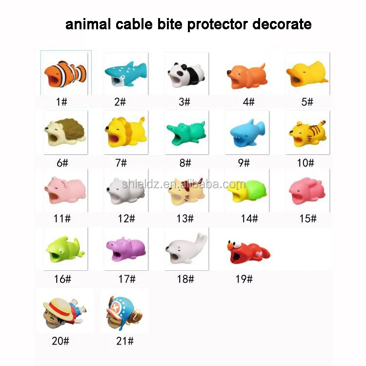 New Cable Bites Animals For Iphone Cable Cord,Biters Cable Pig/panda ...