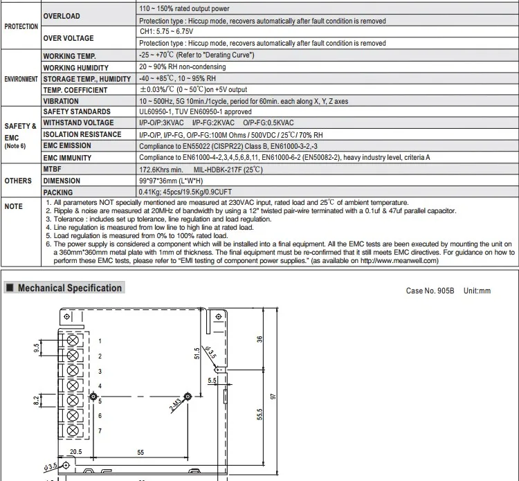 Mean Well Rd-50a 50w Dual Output Switching Power Supply 5v 12v - Buy ...