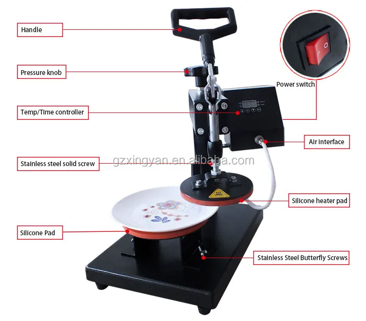 Ce-approved Heat Press Sticker Printing Machine for Plates