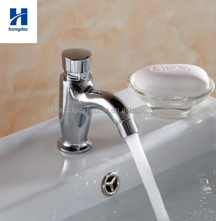 Hot Sale Wall Mounted Self-Closing Basin Push Tap by Hongdec