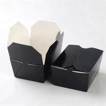 Printed Hot Black Food Takeout Box For Packaging - Buy Food Takeout Box ...