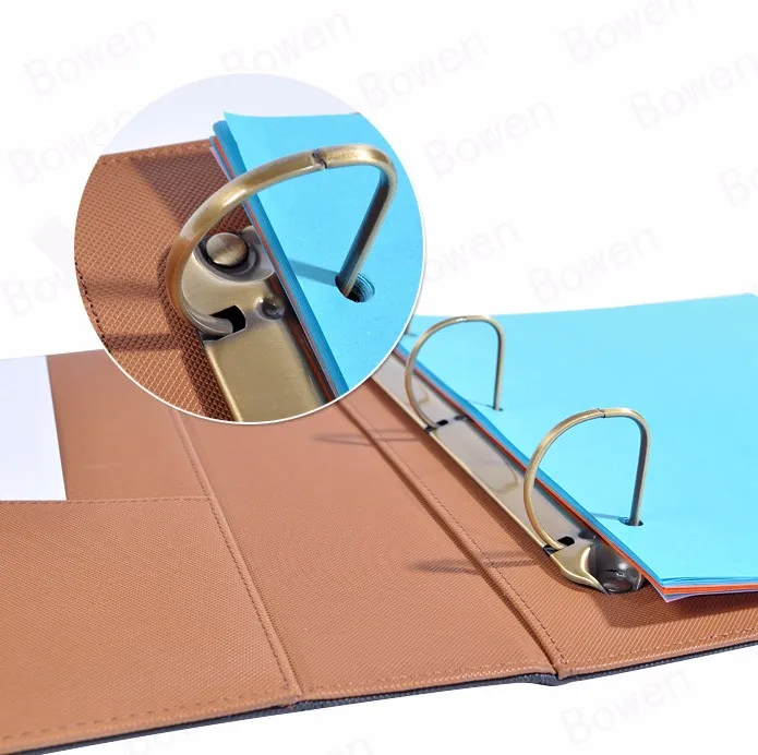 Customize High Quality Pu Leather Ring Binder / 3 Ring Binder /embossed ...
