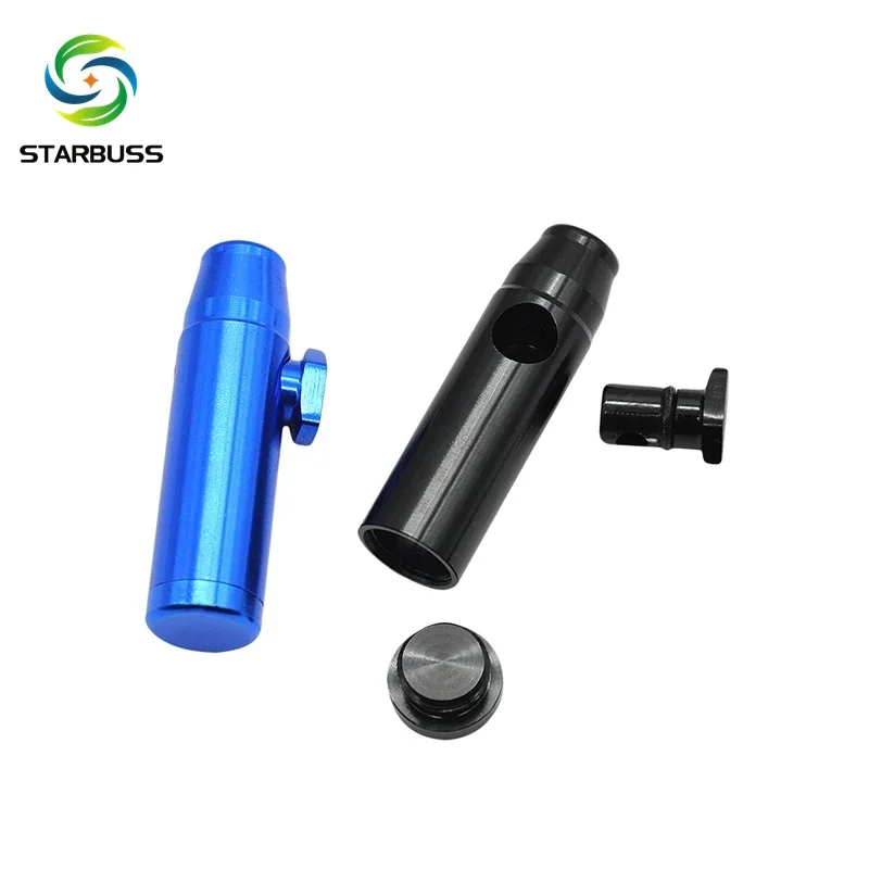 Portable Aluminum Snuff Snorter Dispenser Powder Snuffer Bullet Rocket ...