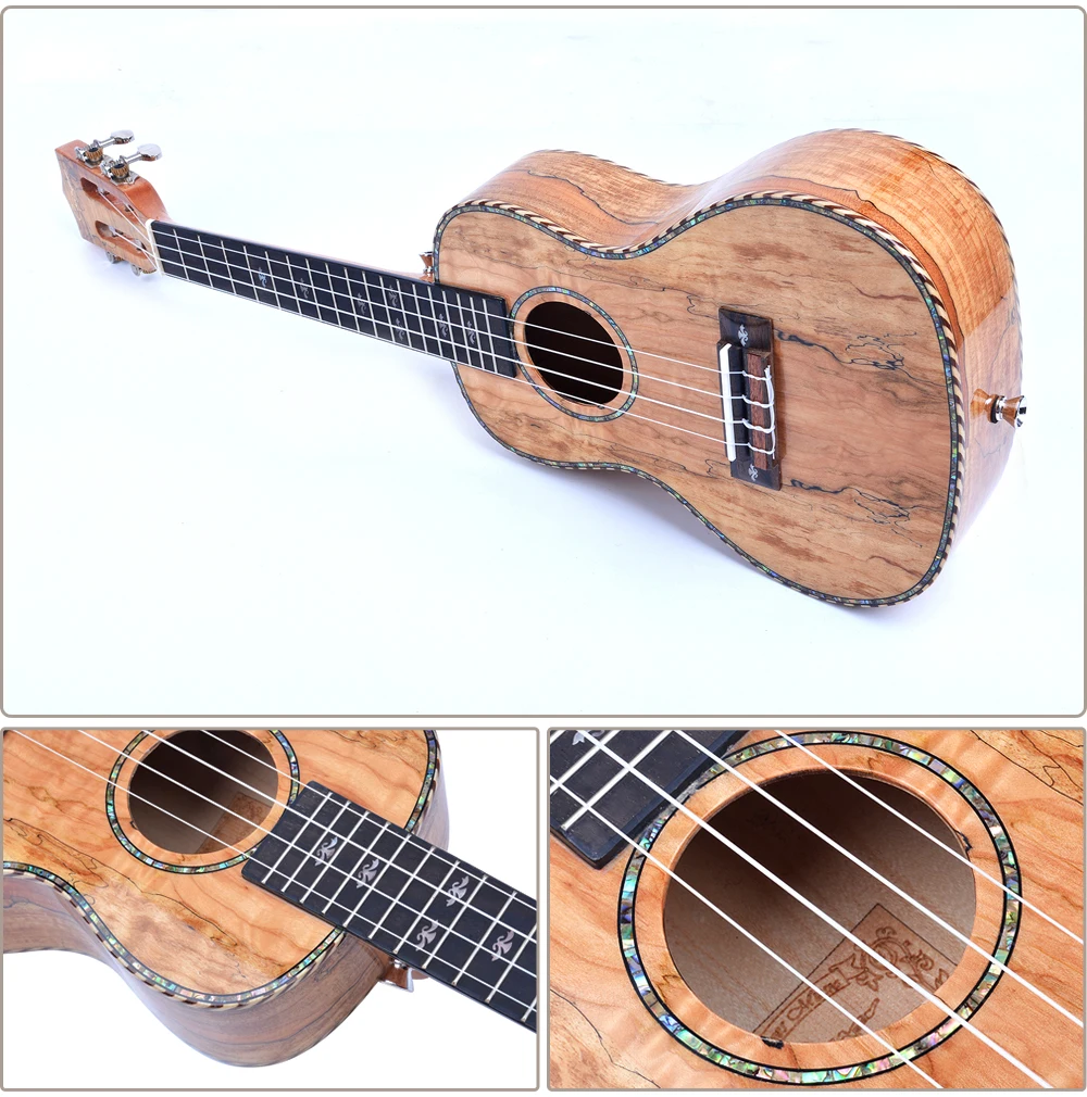 Classical Special Head Stock Ukulele Spalted Maple UK-SK-07
