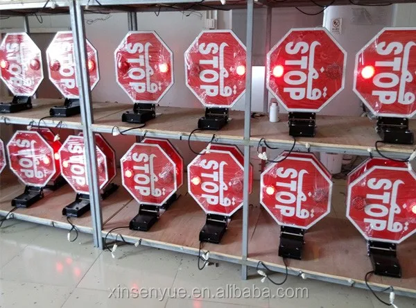 Stop Sign Electric For School Bus In America With Led Warning Light ...