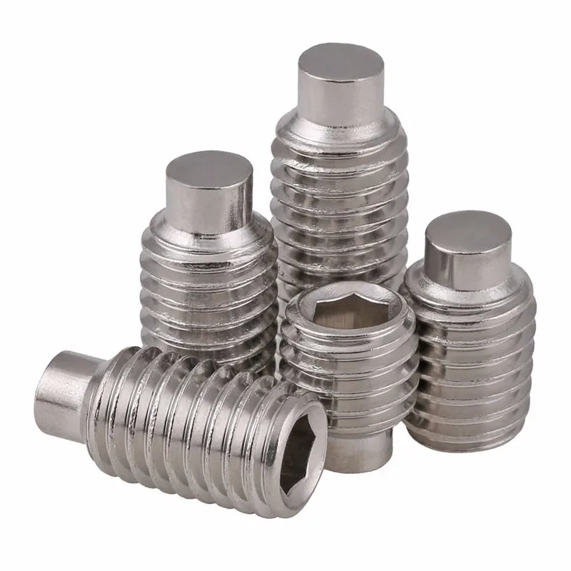 Stainless Steel Ss304 Hexagon Socket Dog Point Set Screw Din915 - Buy ...