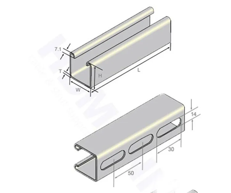 Hdmann 41x41 Hdg Strut Unistrut Curved C Channel - Buy Curved C Channel ...