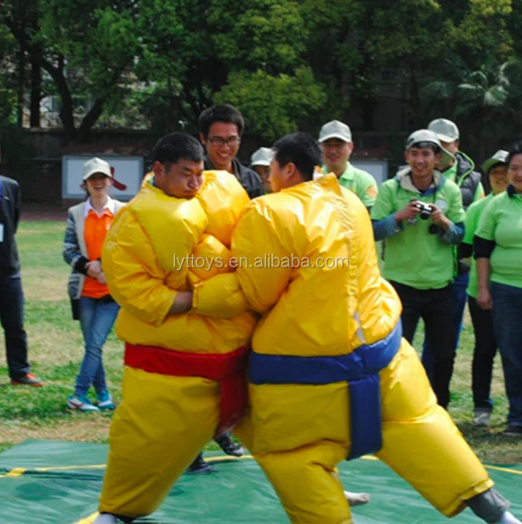Funny Adult Inflatable Sumo Costume Jumping Sumo Wrestling Suits - Buy ...