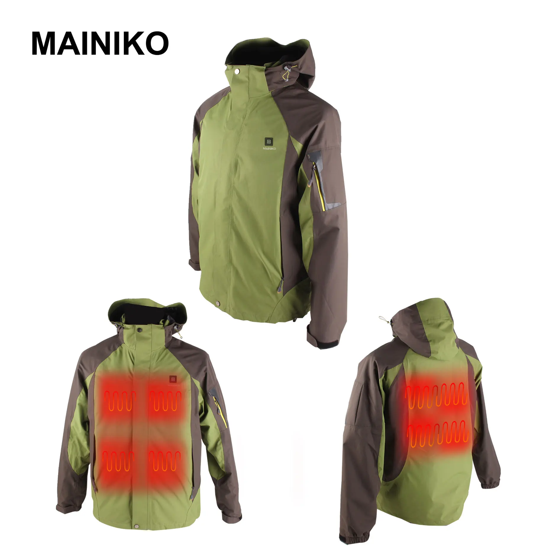 Factory Manufactured Usb Heated Ski Jacket With Windproof Oem Design ...