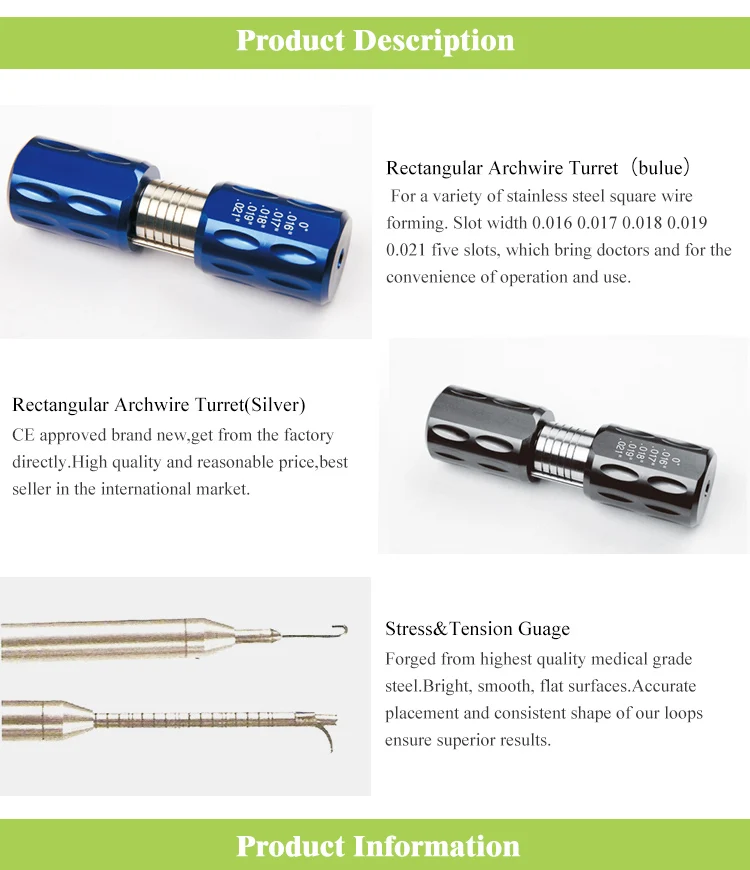 Orthodontic High Quality Arch Forming Turret Wire Instruments - Buy ...