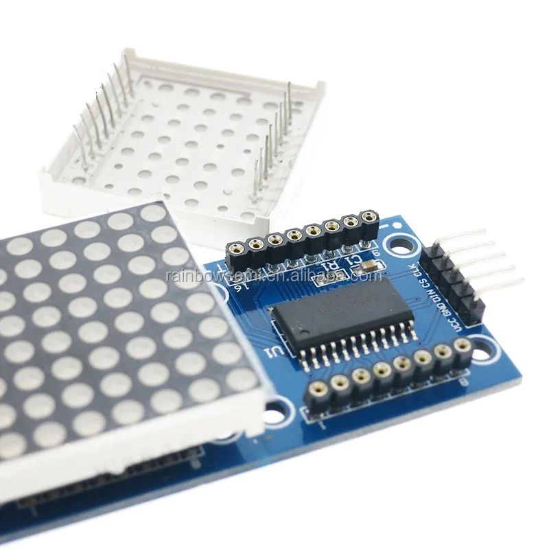 Max7219 Dot Matrix Module Microcontroller 4 In One Display With 5p Line ...