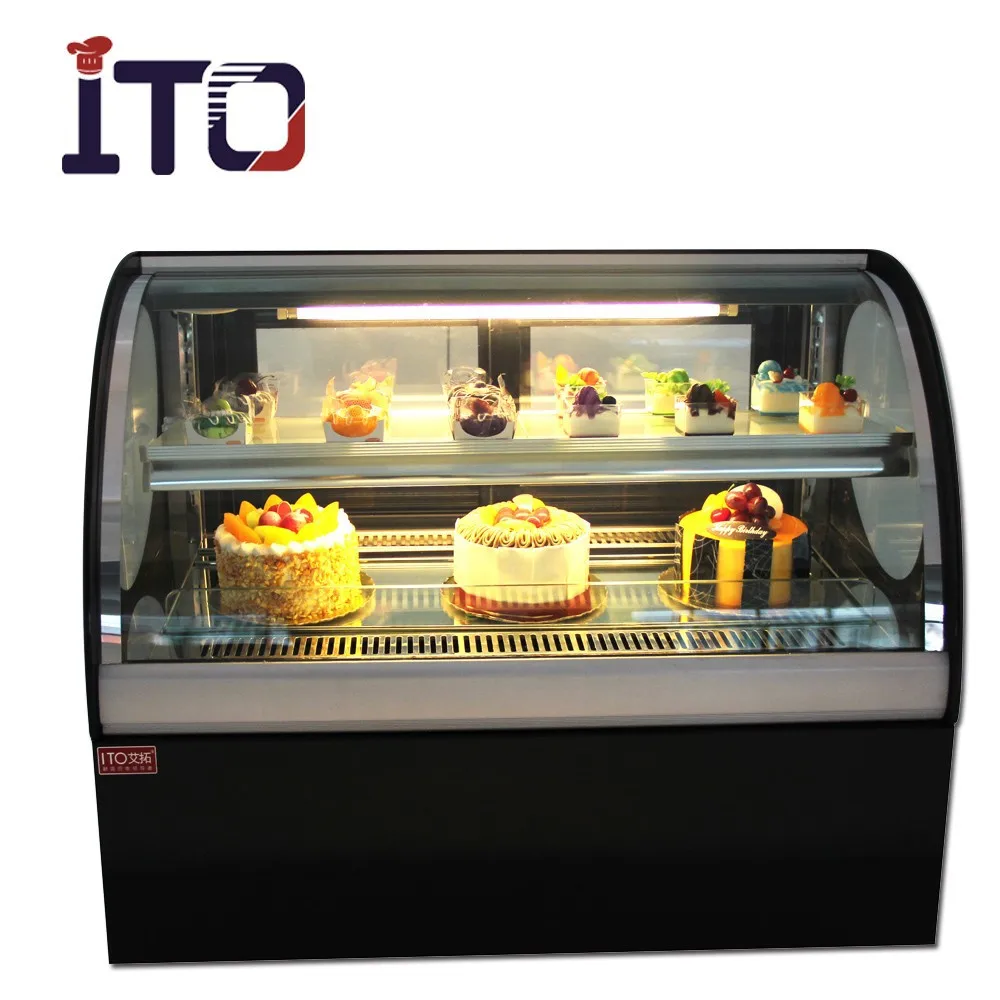 Ri-900 Luxury Glass Refrigerated Cake Display Showcase Freezer For Sale ...