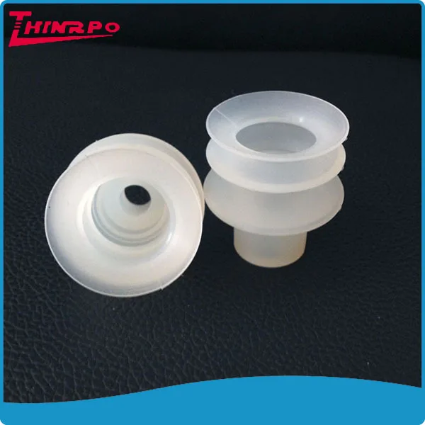 Customized White Colorsilicone Flexible Bellows Silicone Molded Rubber ...