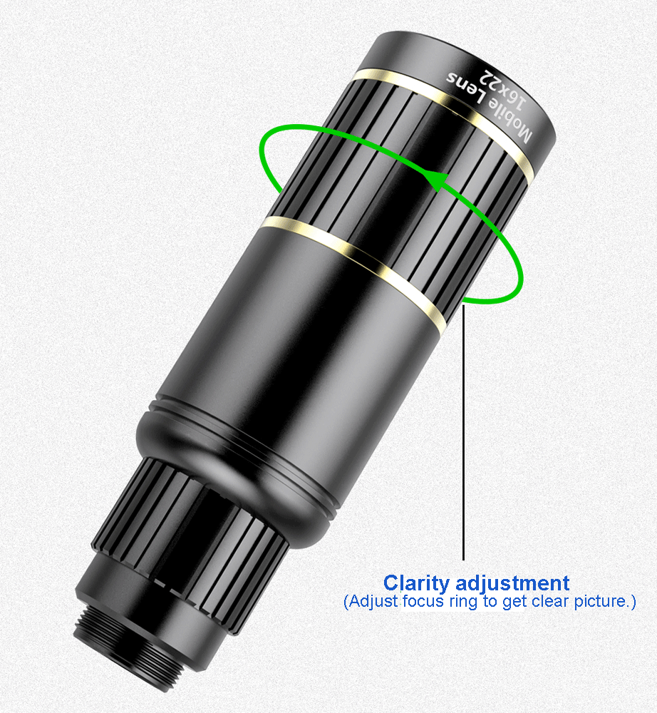 2018 New External Mobile Phone Zoom Camera Lens 16x Monocular Mobile ...