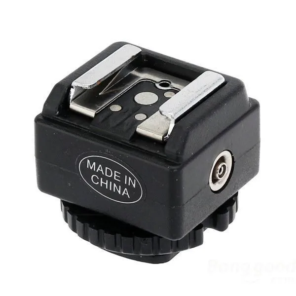 Flash Hot Shoe Adapter With Pc Sync Socket Converter For Sb600 Sb700 ...