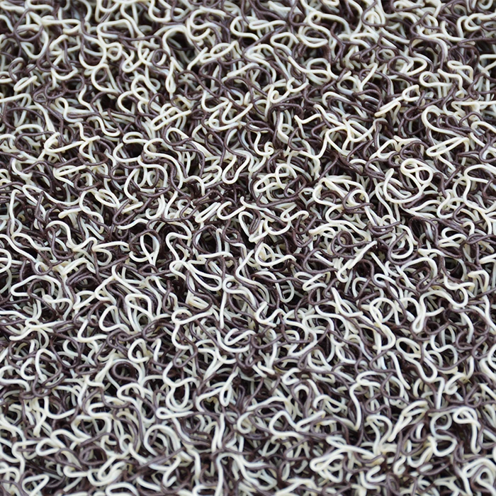 Anti Slip Colorful PVC Coil Spaghetti Noodle Style Vinyl Loop Floormat