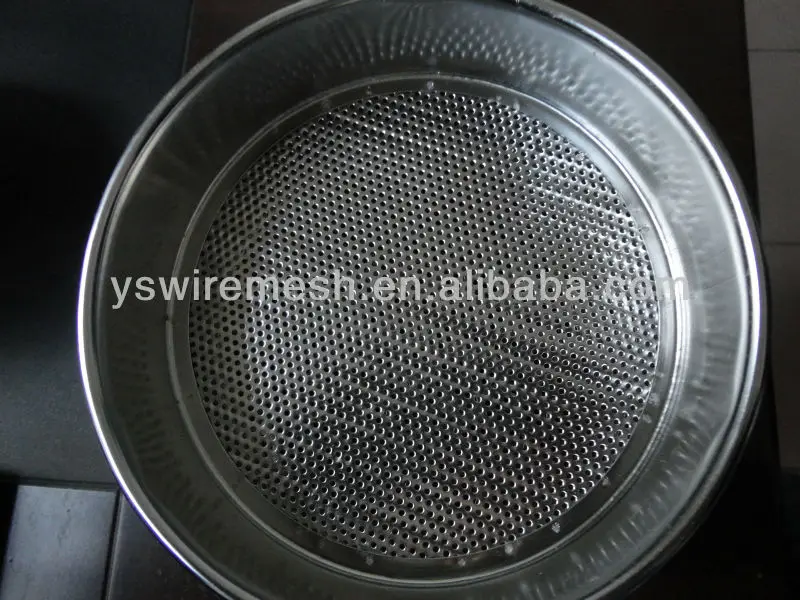 Round Hole Grain Sieve - Durable Stainless Steel Mesh