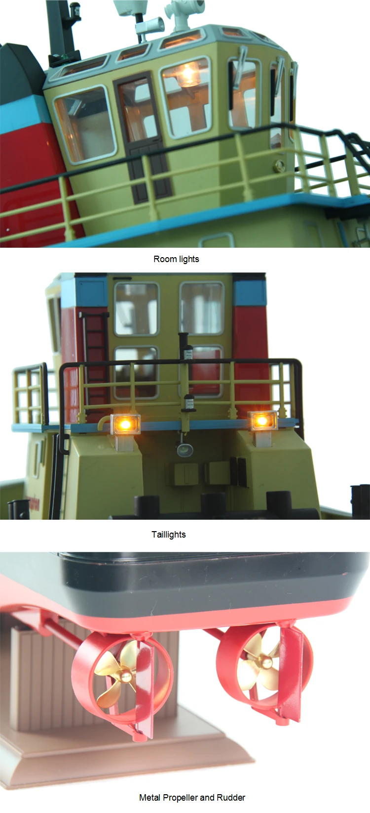 Rc Working Boat Ocean Going Electric Tug Boat With Smoking Function ...