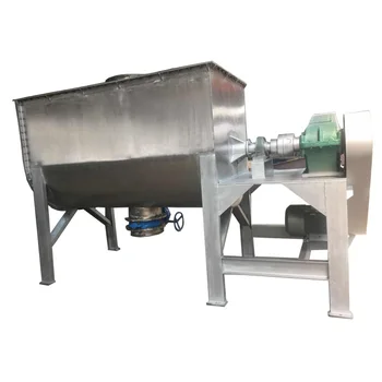 Agriculture Potting Soil Ribbon Blender With Auger Feeder Discharge ...