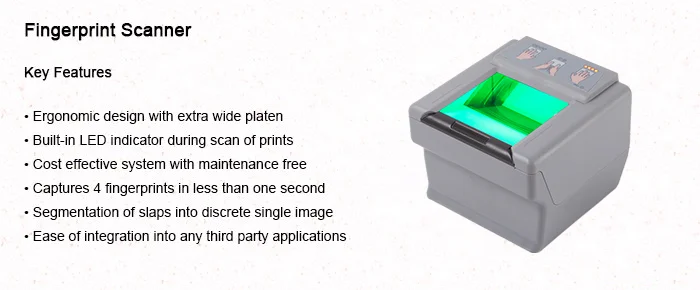 Portable Rugged Biometric Enrollment Kit With Fbi Certified Fingerprint ...