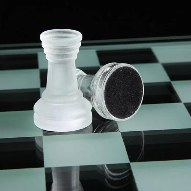 Elegant Glass Chess Set - Eco-Friendly and Customizable