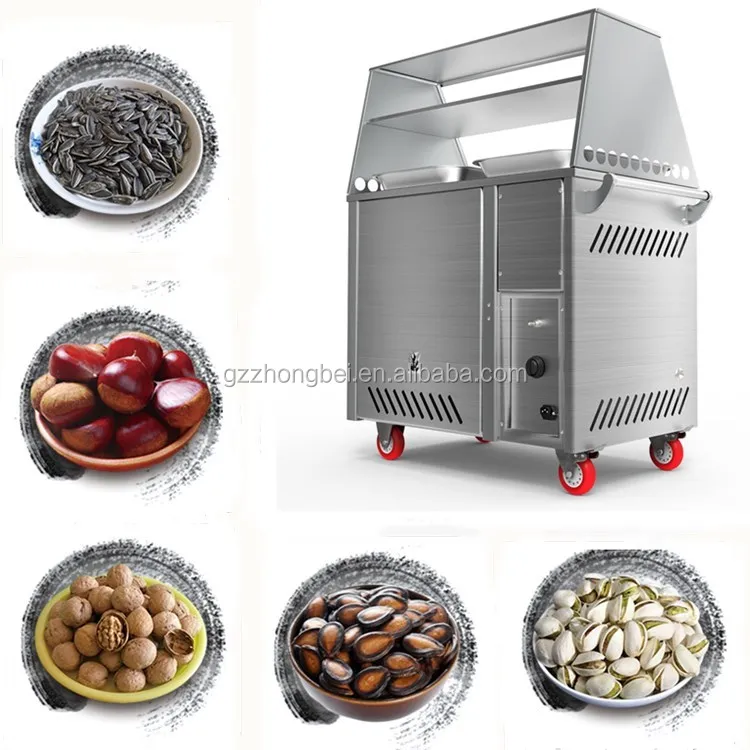 Commercial Industrial Gas Used Chestnut Nut Roasting Machine,Peanuts ...