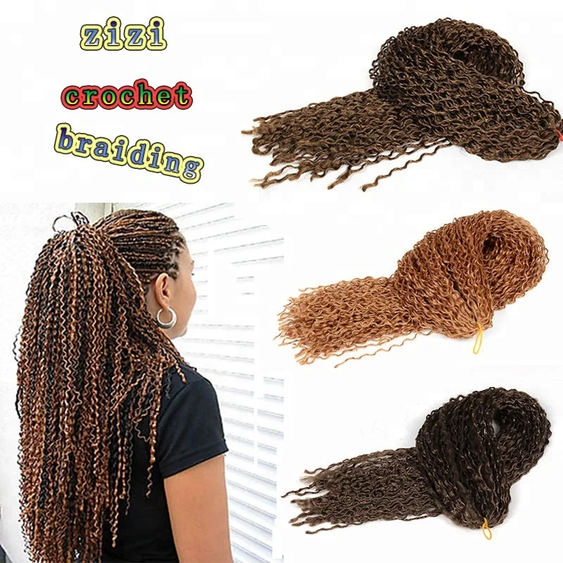 Hot Selling Micro Knot Zizi Braids Synthetic Zizi Crochet Braids Hair ...