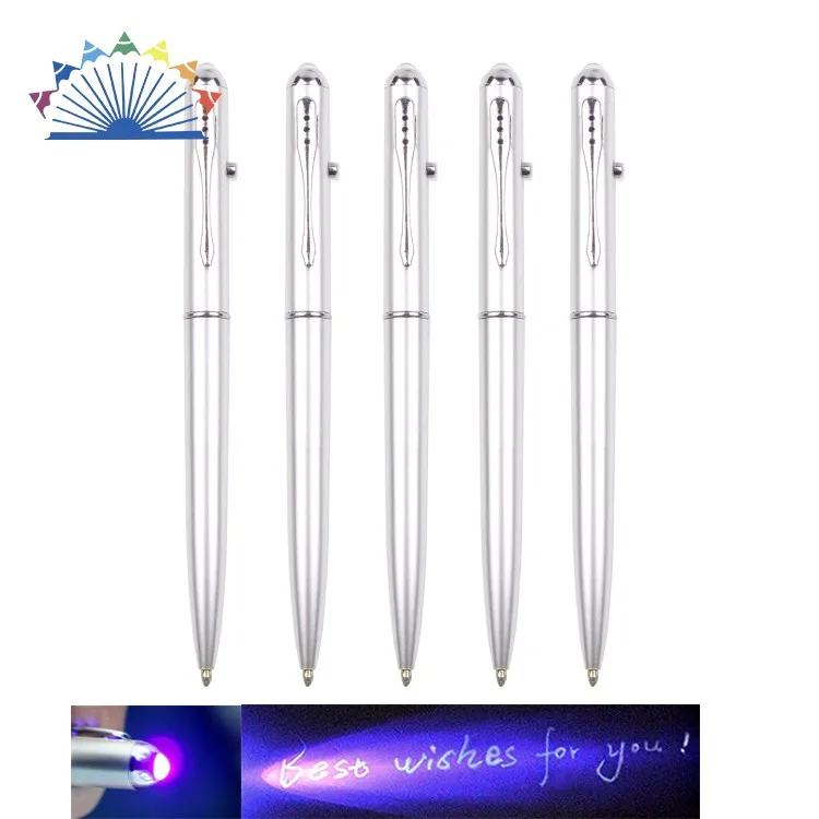 Invisible Ball Pen with Built-in UV Light - Secret Writing