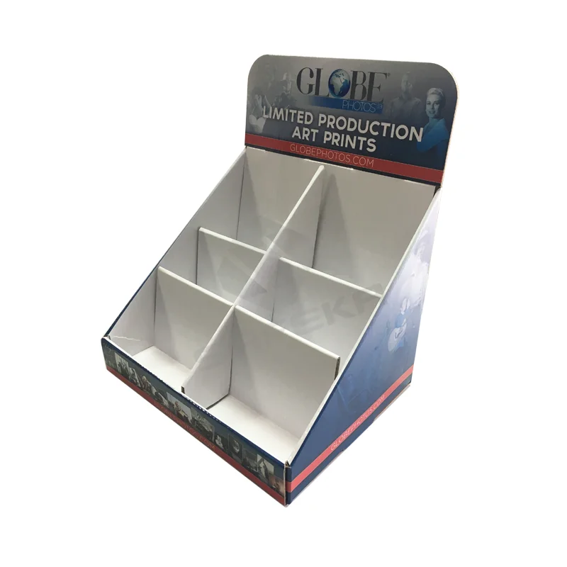 6 Pockets Corrugated Table Display Stand For Cards - Buy Display Stand ...