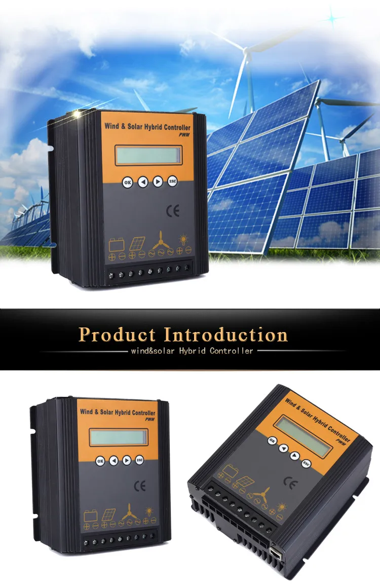 Adjustable Wind Solar Hybrid Charge Controller 100w 200w 300w 400w 500w ...