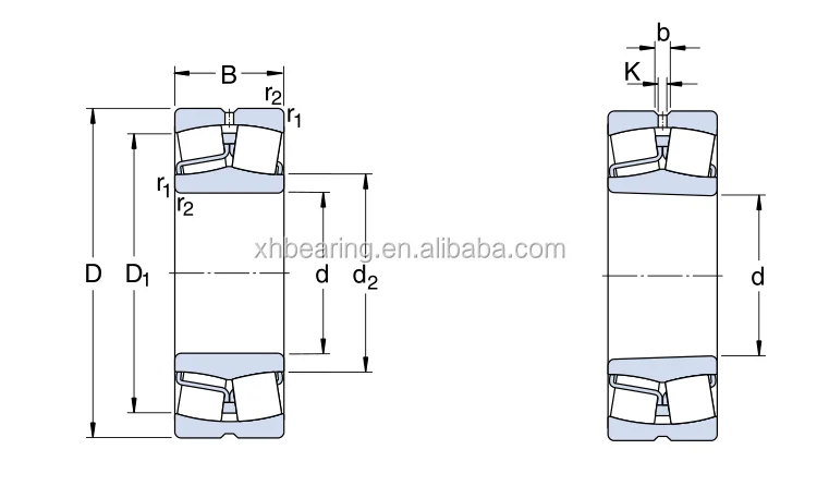 Skf Spherical Roller Bearing 24032-2cs5/vt143 Spherical Double Roller ...