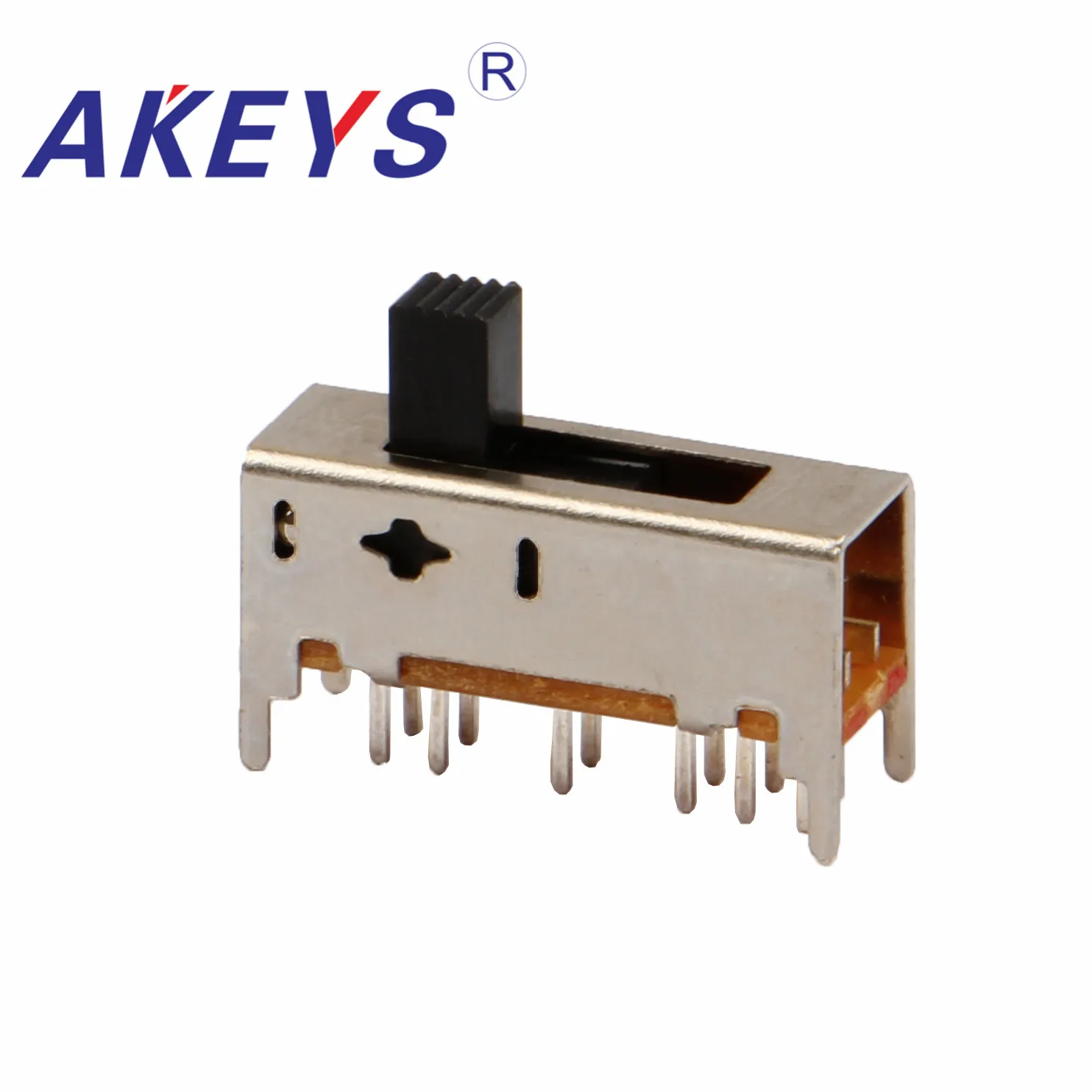 Ss-25d01 2p5t Double Pole Five Throw 5 Position Slide Switch 10 Pin Dip Type With 4 Fixed Pin ...