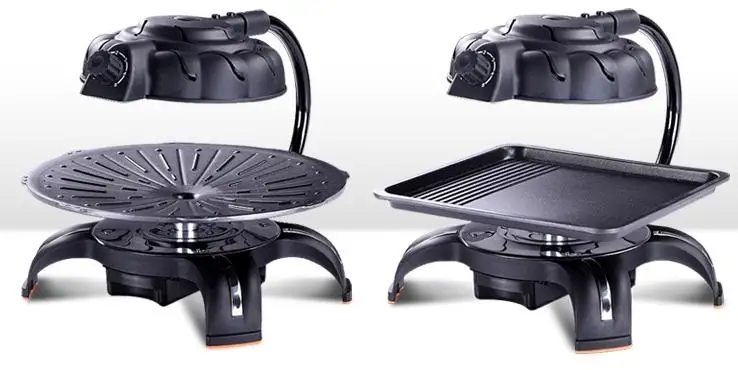3D Infrared BBQ Grill - Korean Style Rotating Mini Bbq