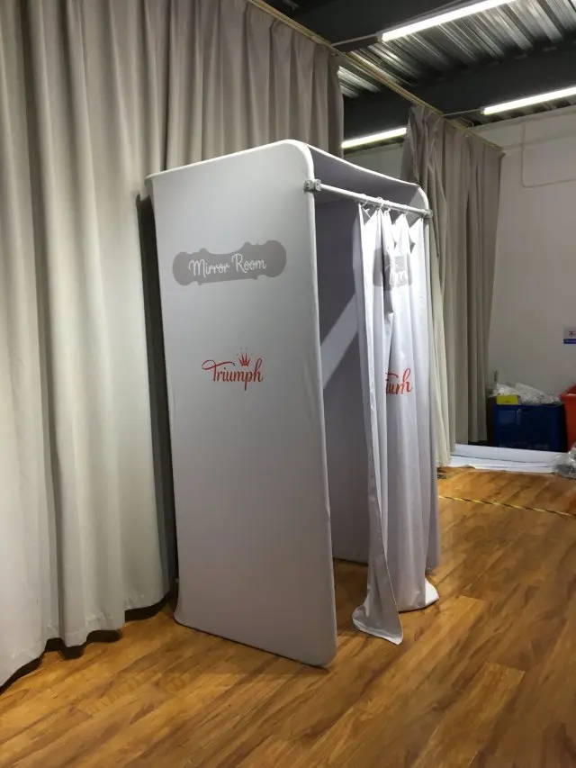 Double sides print custom size trade show display aluminum tube fabric ...