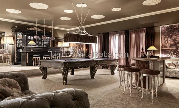 Queen Anne Design Villa Pool Table - Luxury Snooker Table