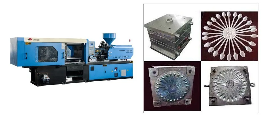 Automatic Plastic Fork Spoon Making Machine - Buy Plastic Fork Spoon ...