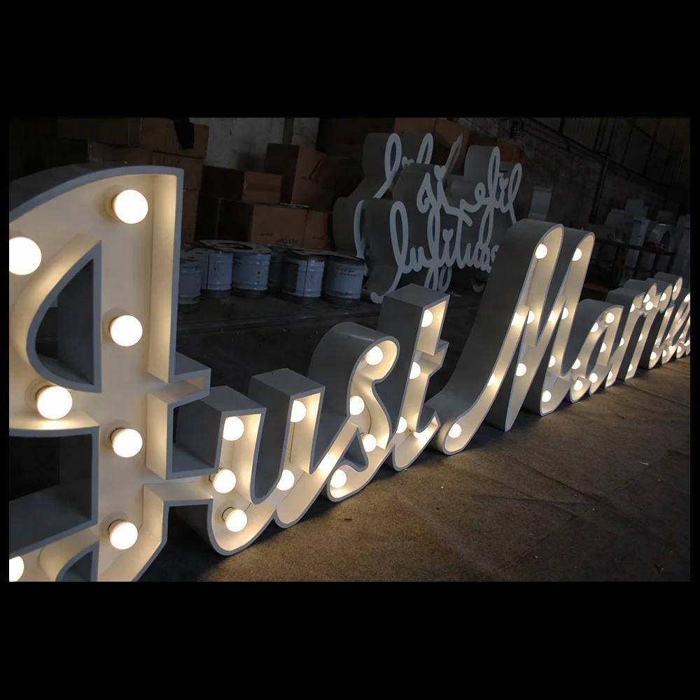 Custom Hotel Sign Board Marquee Letter Design For Wedding Decoration ...