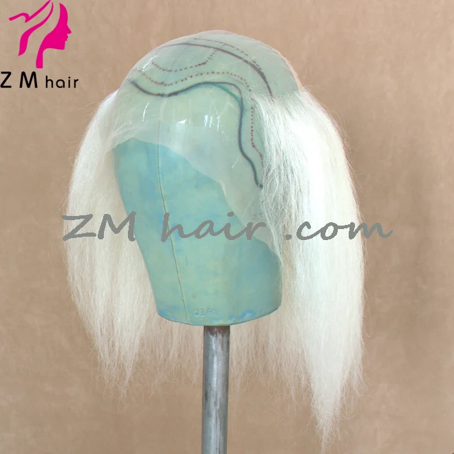 Yak Wig - Christmas Cool Yak Hair Full Lace Santa Claus Half Wig