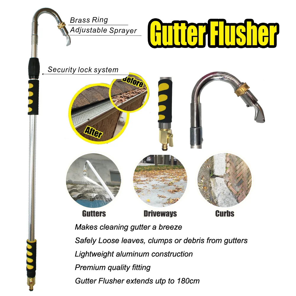 2 or 3 Meters Matel Gutter Cleaner - Efficient Roof Cleaning
