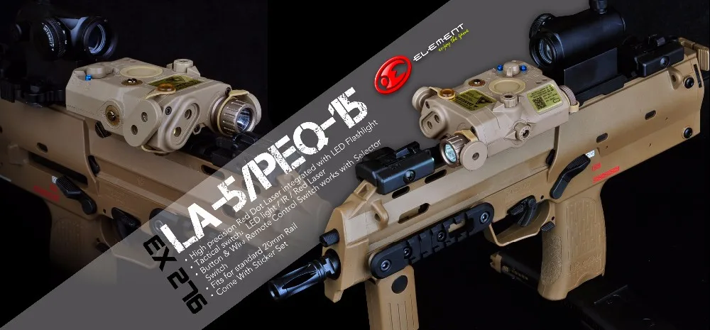 Element Tactical Hunting Aiming An/peq 15 High Precision Red Dot Laser ...
